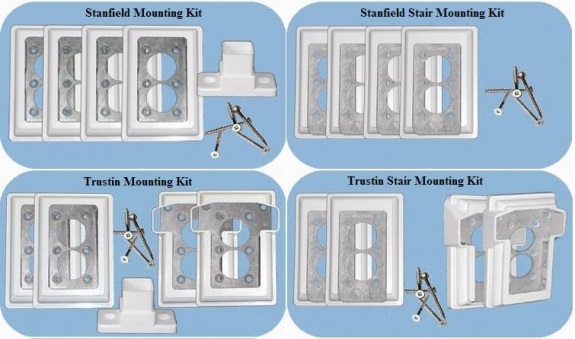 Metal Mounting Bracket Kit w/Screws • Your Railing