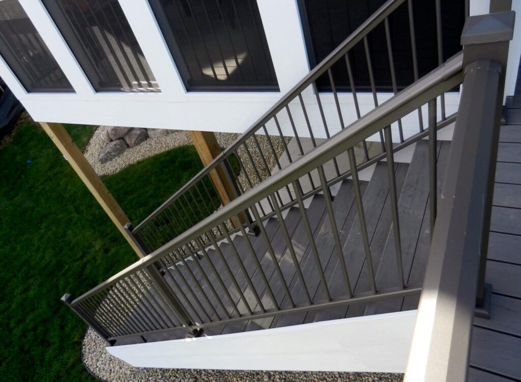 AFCO 100 Series Fixed Stair Railing Systems • Your Railing